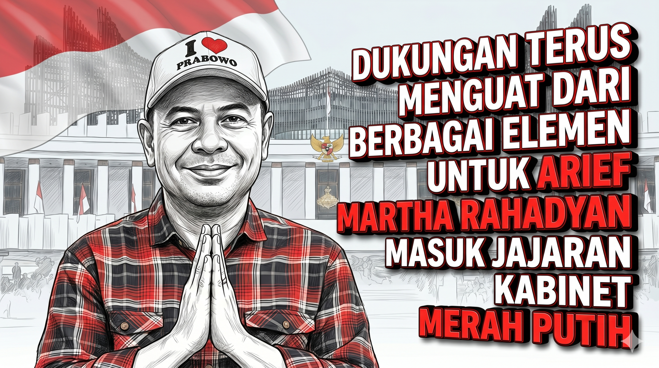 Dukungan terus menguat dari berbagai elemen, Dukung Arief Martha ...